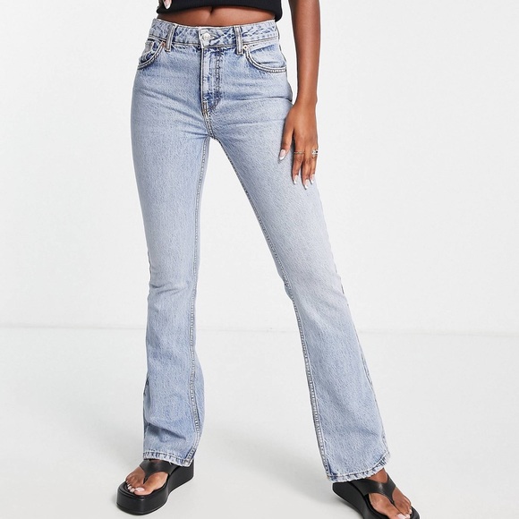 ASOS | Jeans | Asos Design Flare Jeans And Light Blue | Poshmark